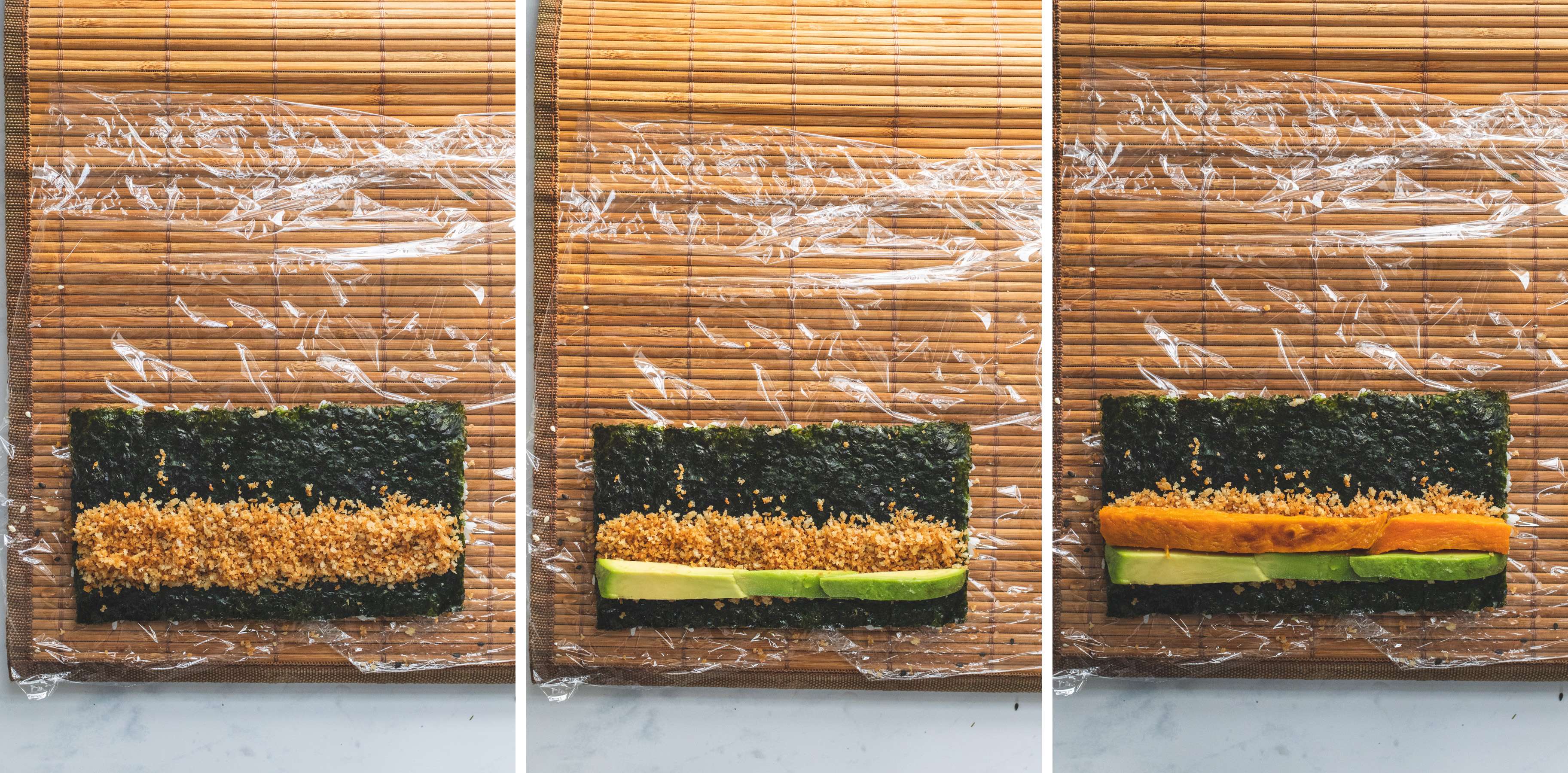 Sweet Potato Tempura Maki Sushi Rolls | The Maker Makes